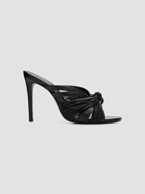 Schutz Gaya 100mm Knotted Leather Sandals