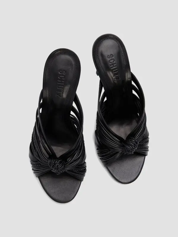 Schutz Gaya 100mm Knotted Leather Sandals