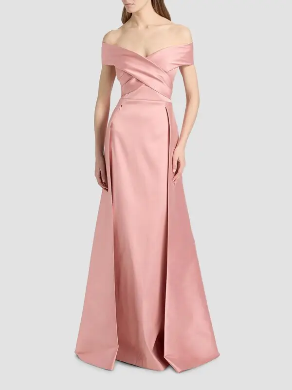 Rickie Freeman For Teri Jon Overskirt Mikado Gown