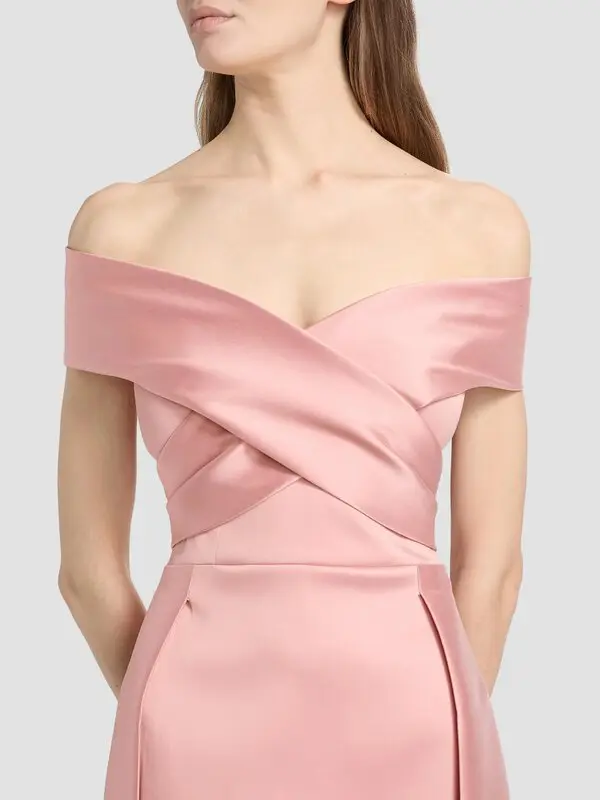 Rickie Freeman For Teri Jon Overskirt Mikado Gown