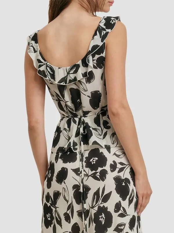 FAVORITE DAUGHTER The Love Note Brushed Floral Top
