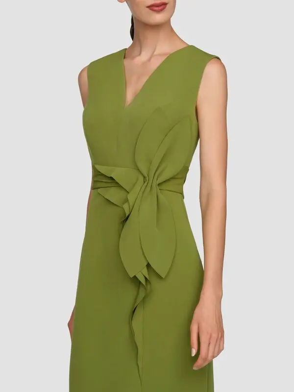 KAY UNGER Maya Ruffle Midi Dress
