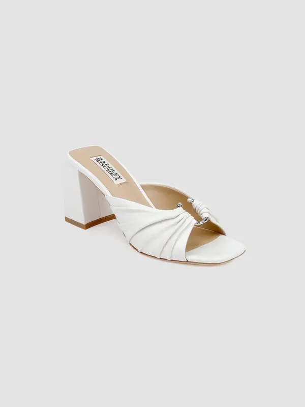 Badgley Mischka Vayla 75mm Leopard-print Sandals