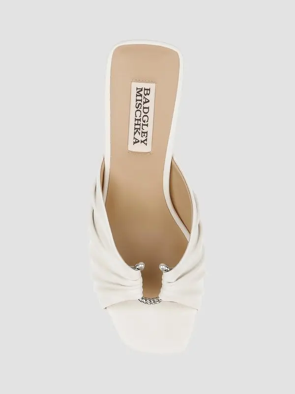 Badgley Mischka Vayla 75mm Leopard-print Sandals