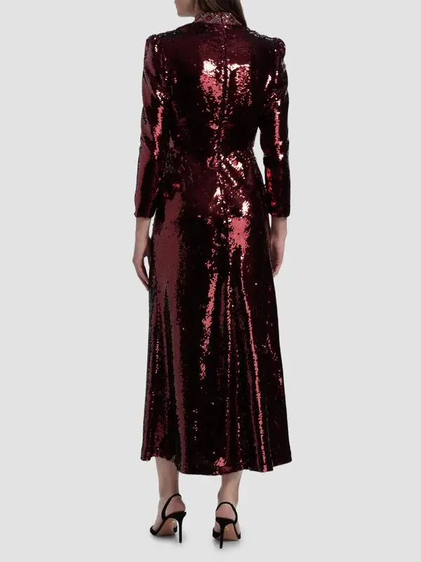 Saloni Jena Sequined Maxi Dress
