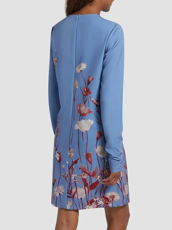 Lela Rose Kelly Floral Crêpe Minidress