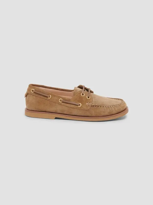 GIANVITO ROSSI Suede Loafers - Camel