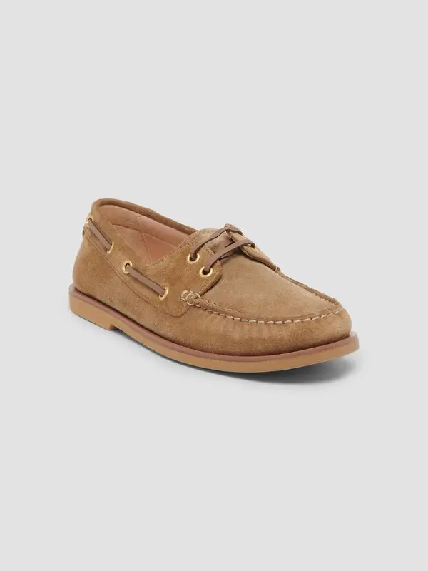 GIANVITO ROSSI Suede Loafers - Camel