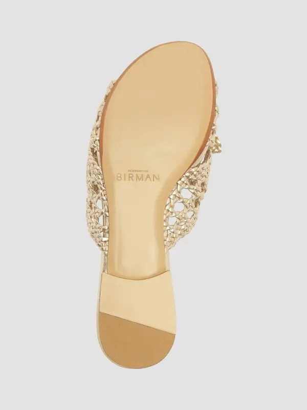 ALEXANDRE BIRMAN Belinda Woven Leather Woven Sandals