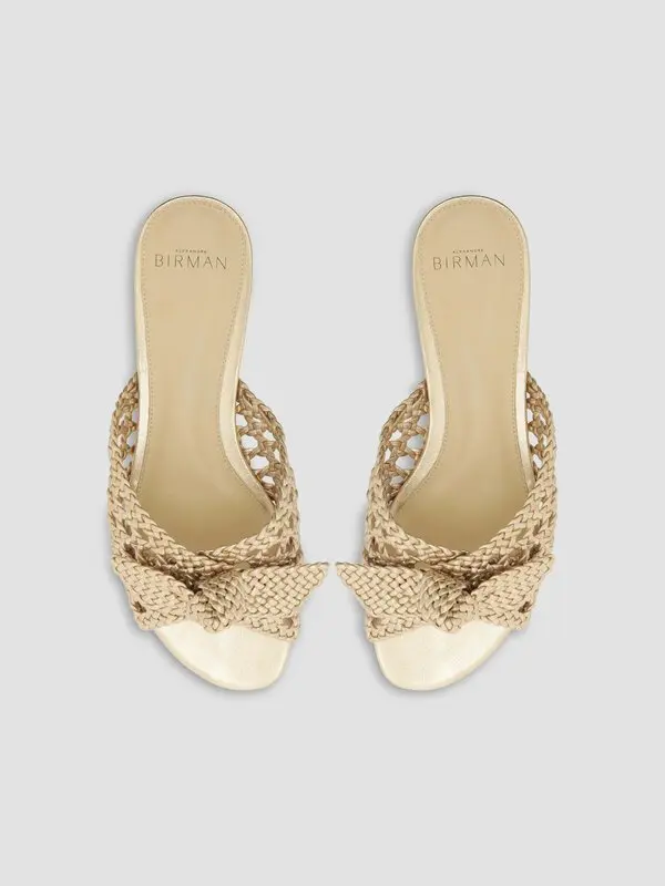 ALEXANDRE BIRMAN Belinda Woven Leather Woven Sandals