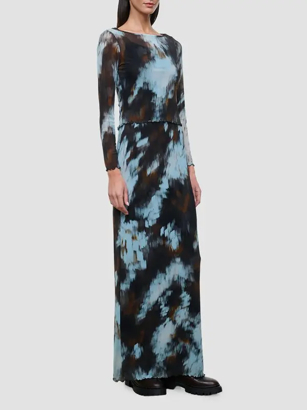 Staud Zella Abstract Maxi Dress