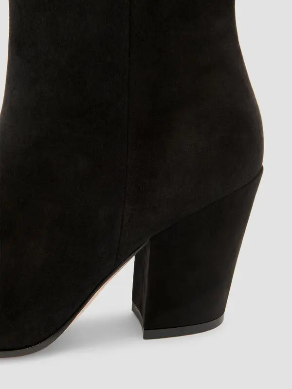 GIANVITO ROSSI Keinna 85mm Suede Block-heel Booties