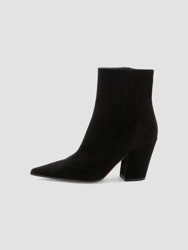 GIANVITO ROSSI Keinna 85mm Suede Block-heel Booties