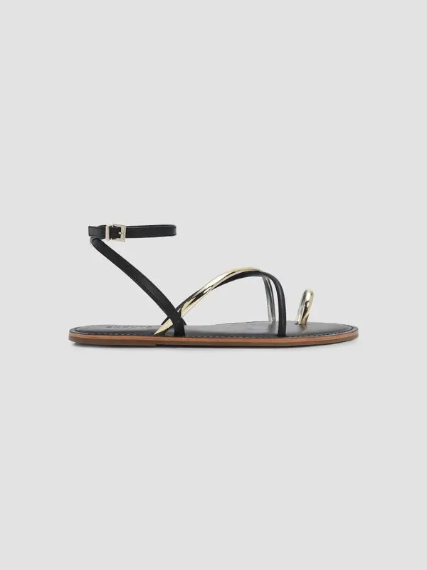 Schutz Valeria Leather Sandals