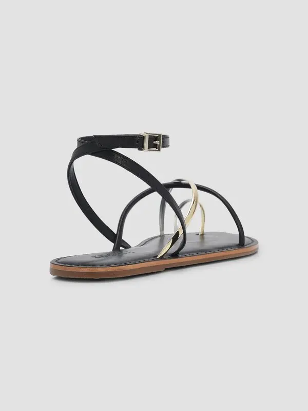 Schutz Valeria Leather Sandals