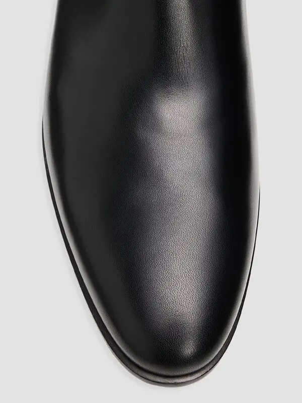 GIANVITO ROSSI Spencer 45mm Leather Boots - Nero Black