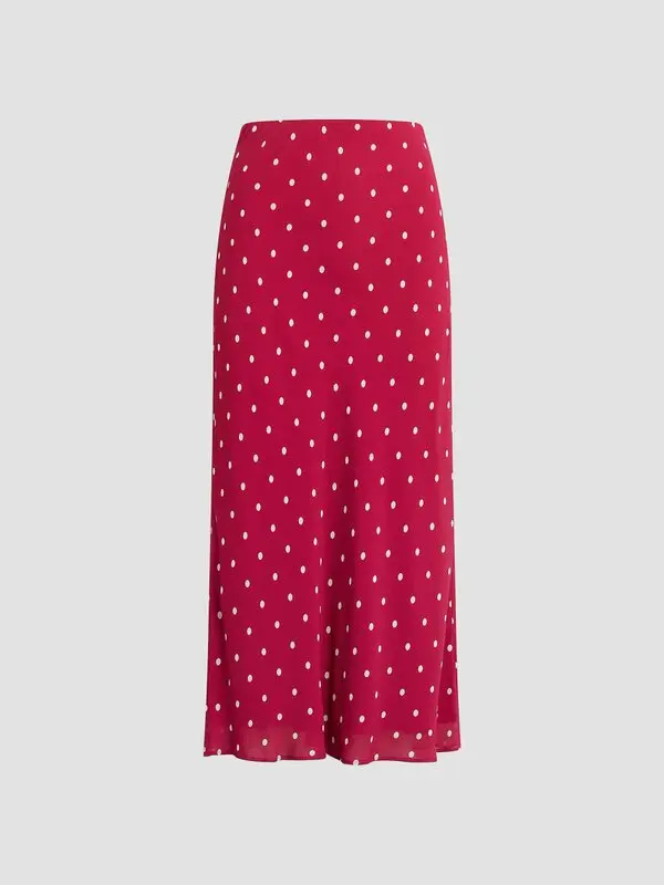 FAVORITE DAUGHTER The Jojo Polka Dot Midi-skirt