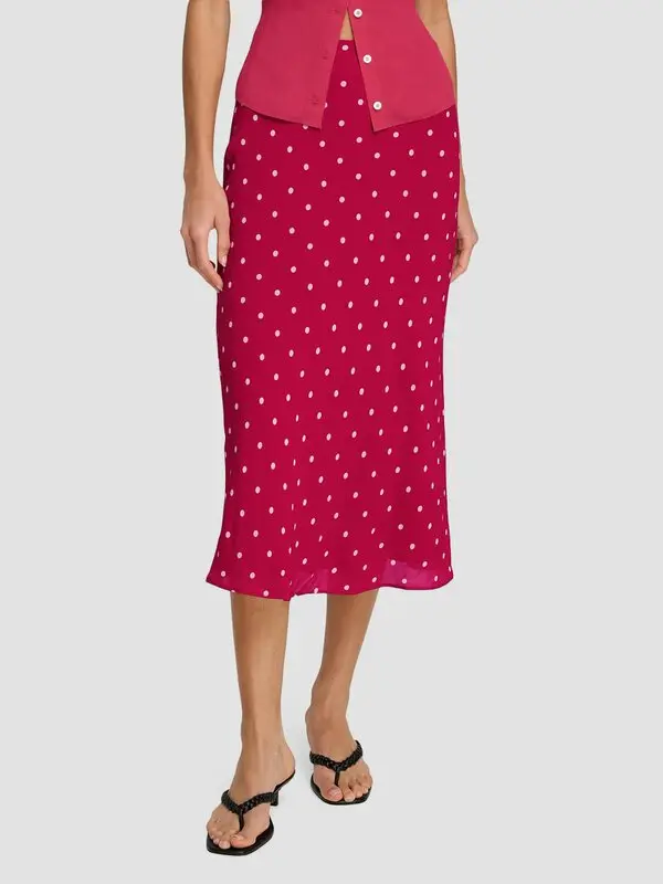 FAVORITE DAUGHTER The Jojo Polka Dot Midi-skirt