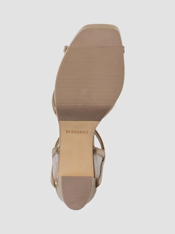 Bernardo Celeste Platform Sandals - Gold