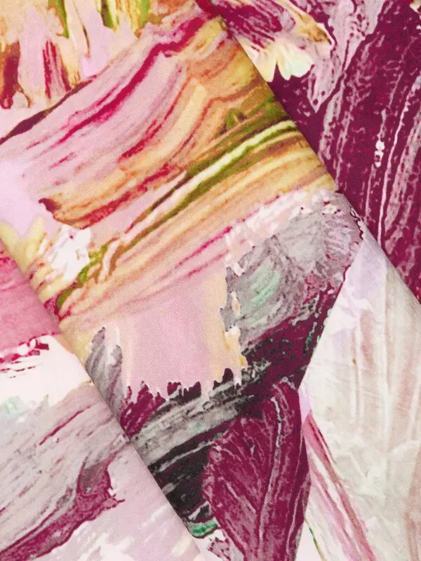 Rickie Freeman For Teri Jon Border Print Cotton Cocktail Dress