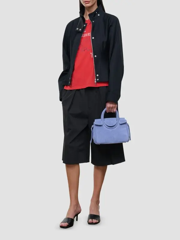 Staud Maude Mini Suede Carryall Bag - Cielo