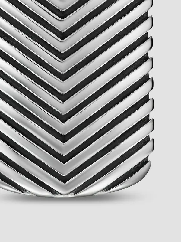David Yurman Chevron Tag In Sterling 34mm