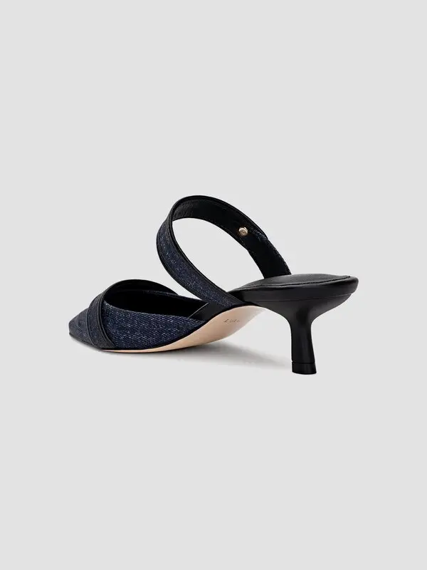 L'Agence Gilliane 45mm Button-detail Pumps