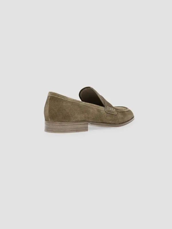 GIANVITO ROSSI George Suede Penny Loafers - Camel