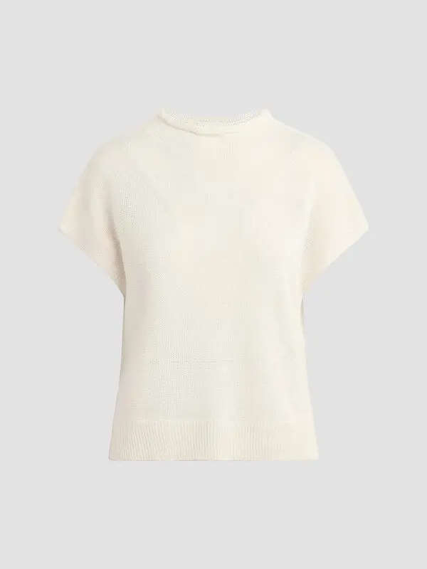 FAVORITE DAUGHTER The Stevie Linen Short-sleeve Sweater