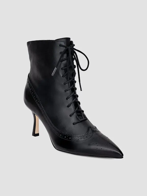 L'Agence Fayette 75mm Leather Ankle Boots