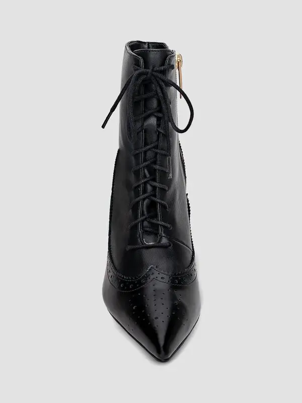 L'Agence Fayette 75mm Leather Ankle Boots