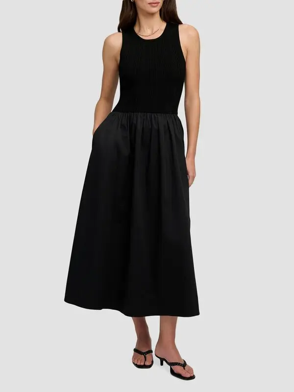 FAVORITE DAUGHTER The Lennon Ribbed Midi-dress