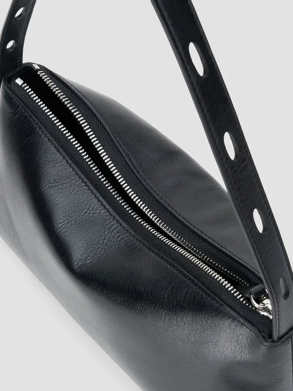 Staud Strada Leather Shoulder Bag - Black