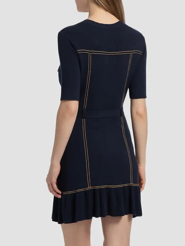 Cinq À Sept Elisha Belted Cardigan Minidress