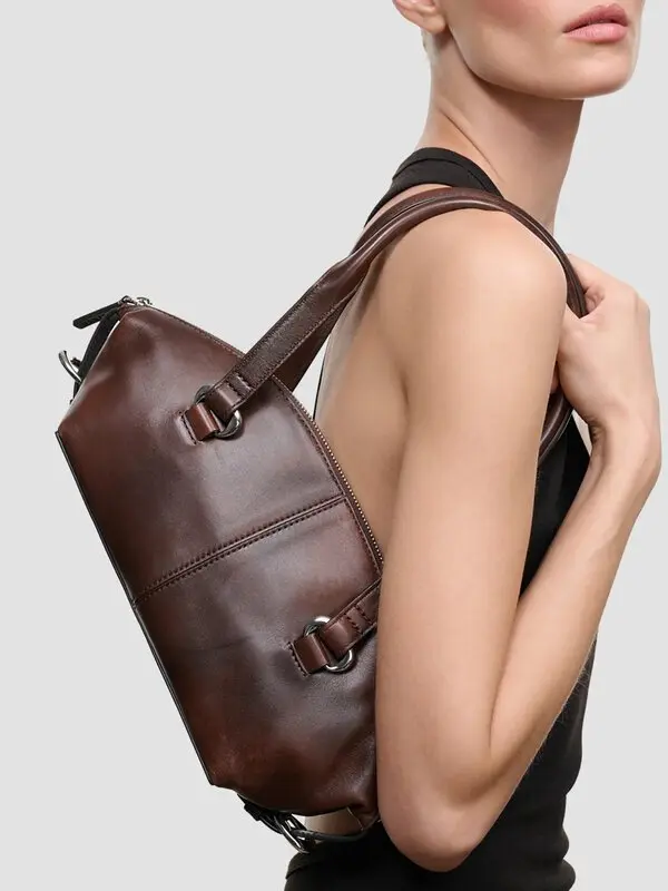Staud Hester Mini Shoulder Bag - Espresso
