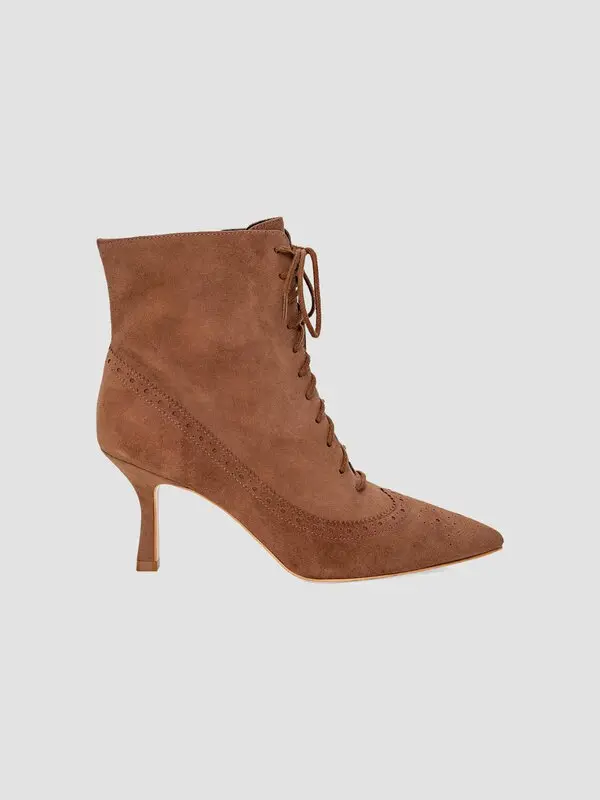 L'Agence Fayette 80mm Suede Booties