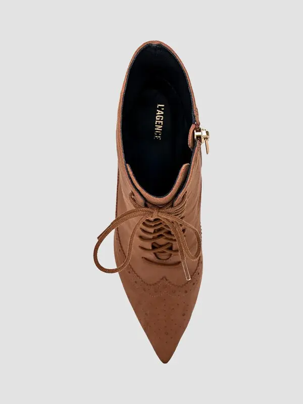 L'Agence Fayette 80mm Suede Booties