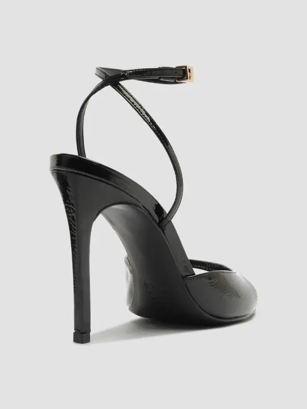 Schutz Arlette 105mm Patent Leather Sandals