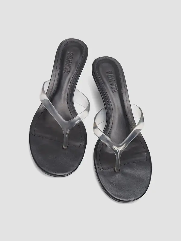 Schutz Roslyn 60mm Wedge-heel Sandals - Black