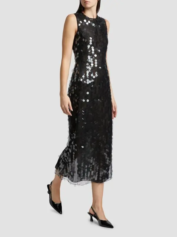 16Arlington Tovia Paillettes Sheath Midi-dress