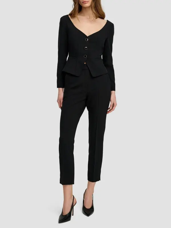 FAVORITE DAUGHTER The Reveal Tailored Peplum Blazer