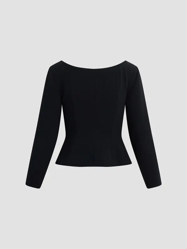 FAVORITE DAUGHTER The Reveal Tailored Peplum Blazer