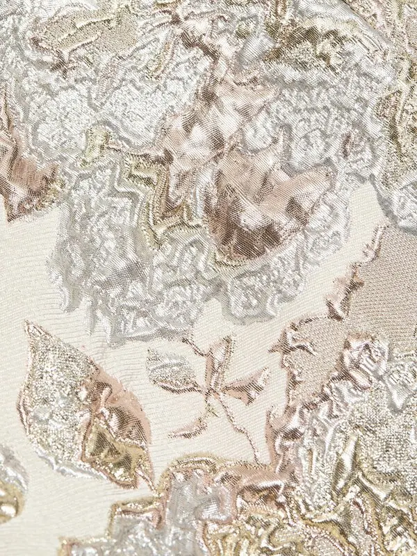 Rickie Freeman For Teri Jon Metallic Jacquard Crop Bolero