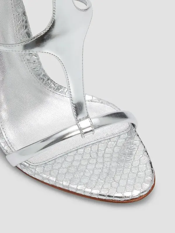 ALEXANDRE BIRMAN Boonie 100mm Leather Wedge-heel Sandals