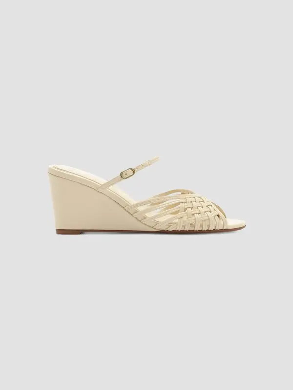 ALEXANDRE BIRMAN Lilian 75mm Leather Wedge Sandals