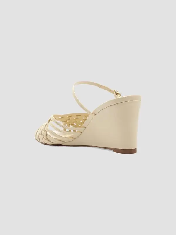 ALEXANDRE BIRMAN Lilian 75mm Leather Wedge Sandals