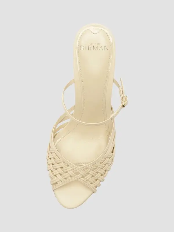 ALEXANDRE BIRMAN Lilian 75mm Leather Wedge Sandals