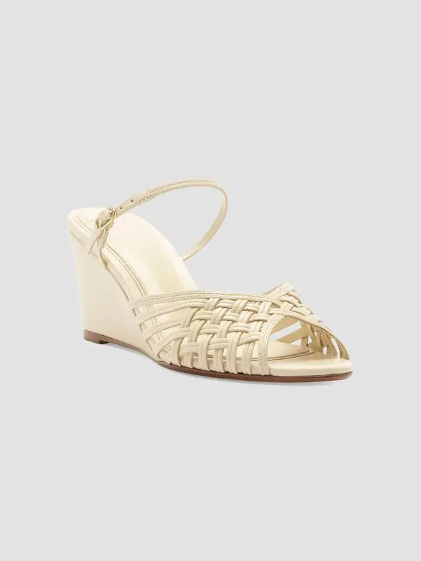 ALEXANDRE BIRMAN Lilian 75mm Leather Wedge Sandals