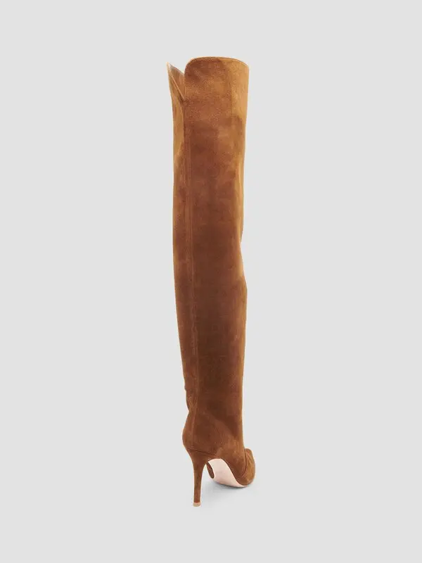 GIANVITO ROSSI Hansen 85mm Suede Knee-high Boots