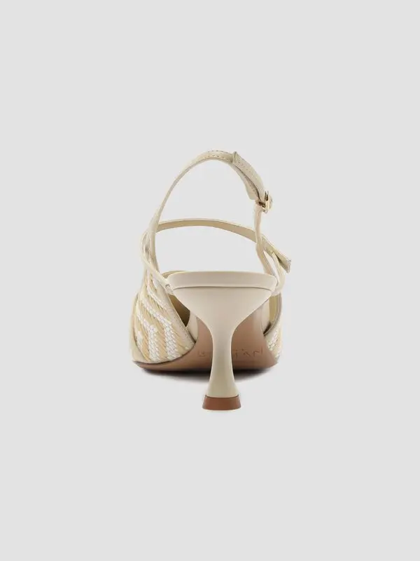 ALEXANDRE BIRMAN Tita 60mm Raffia-leather Slingback Pumps